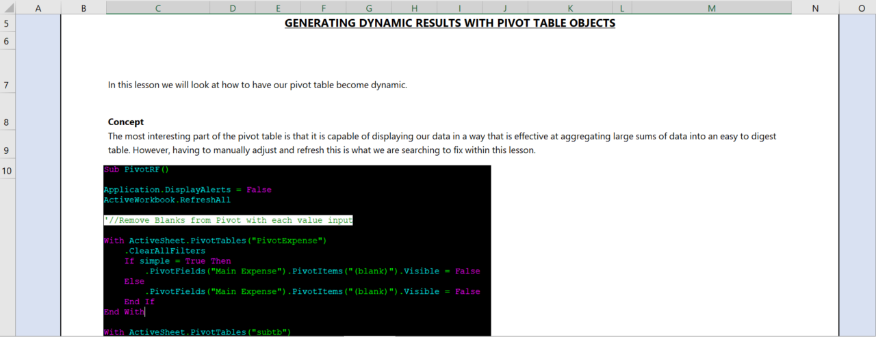 Ultimate Excel Vba Macros Training Advanced Excel